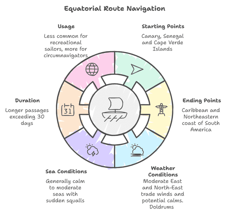 Atlantic Crossing from East to West | Routes, Timing, Winds