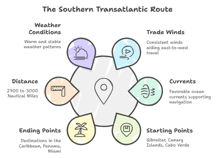 Atlantic Crossing from East to West | Routes, Timing, Winds